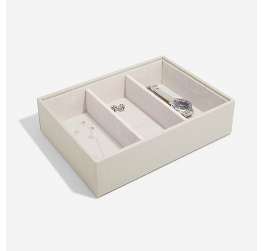 Stackers Classic 3 Deep Compartment Watch & Accessory Layer Oatmeal