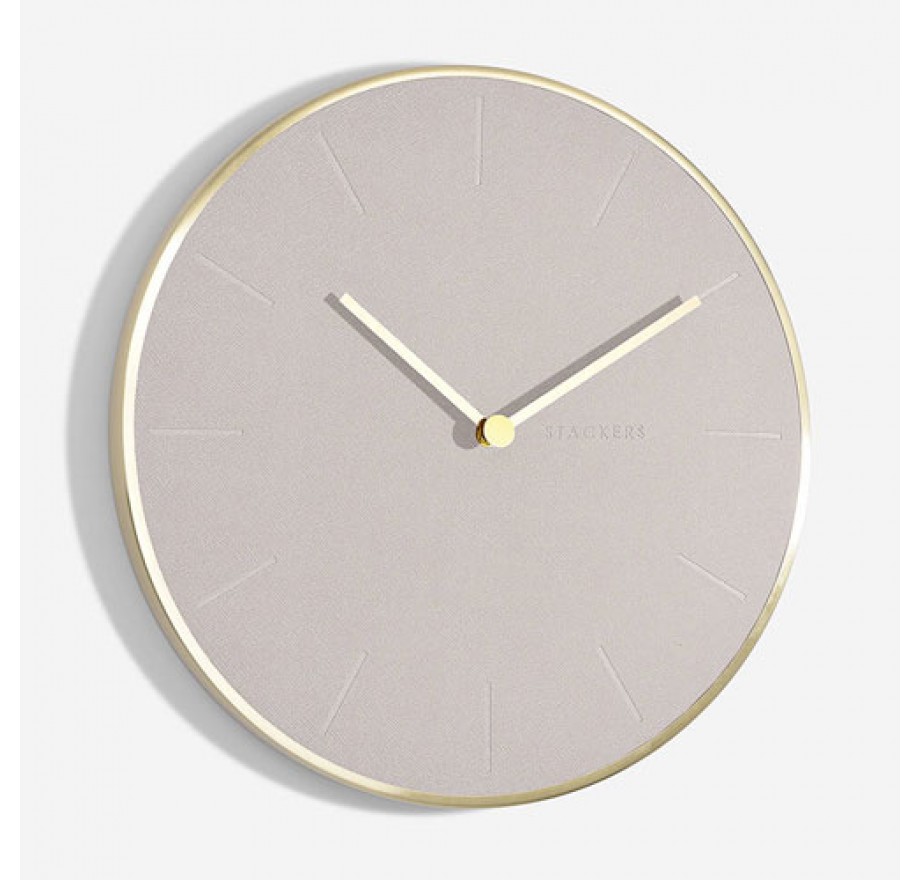 Stackers Wall Clock Taupe
